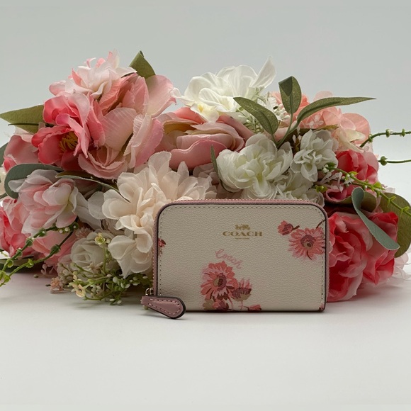 Coach | Accessories | Coach Pink Floral Coin Case | Poshmark